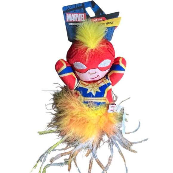 Marvel | Toys | Rare Marvel Captain Marvel Stuffed Animal Plush Cat Toy ...